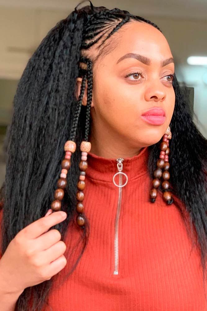 cornrows with extensions