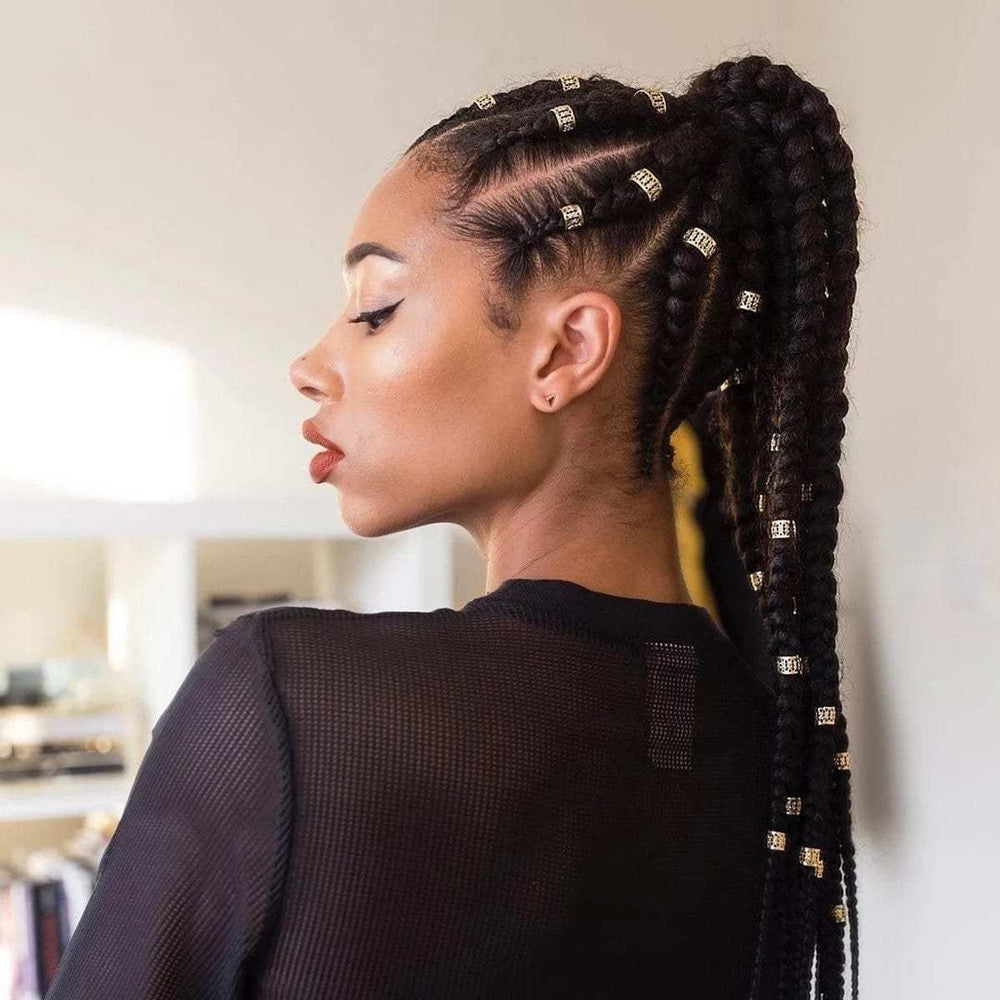 25 Hottest African Ponytail Braids for Black Women – JALIZA