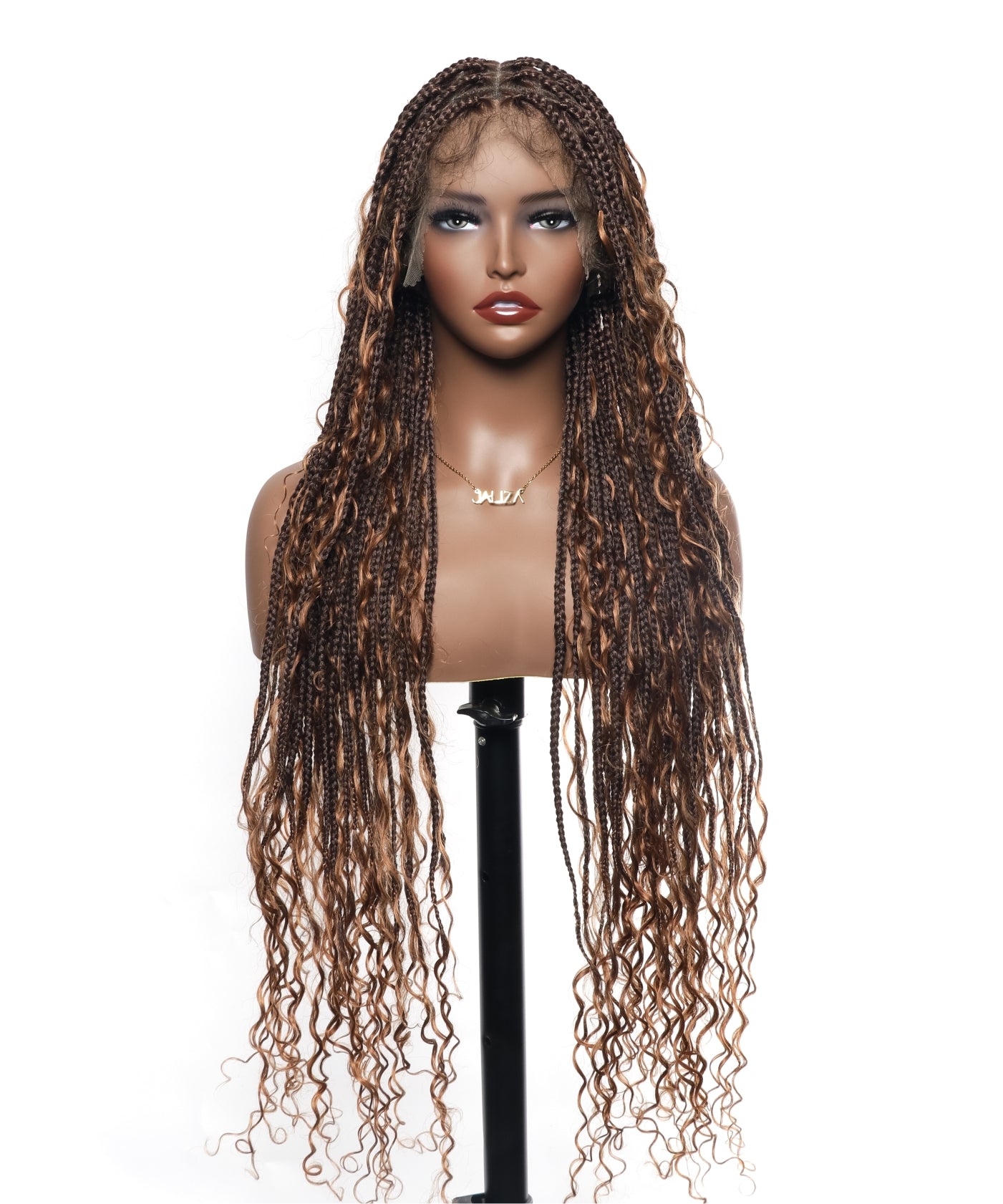 Human Hair Boho Braids Full Lace HD Lace Braided Wig | JALIZA