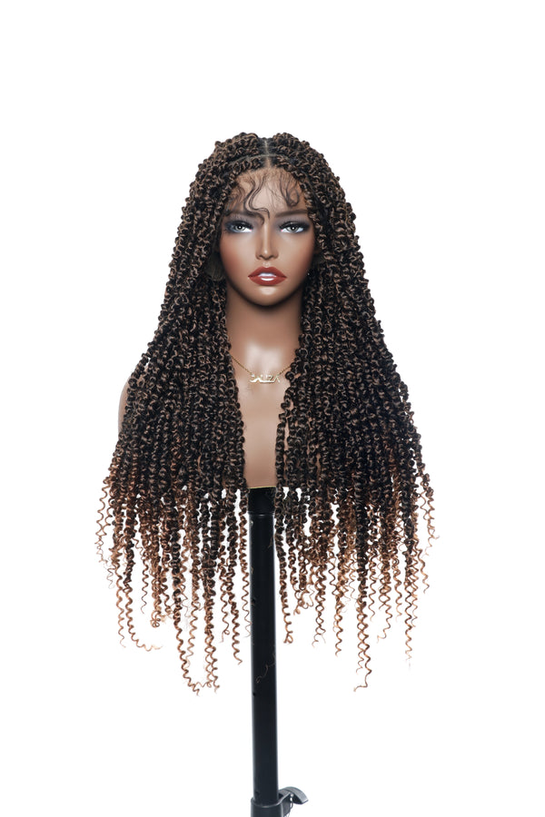 JALIZA Human Hair Braided Wigs - Lightweight Boho Luxury
