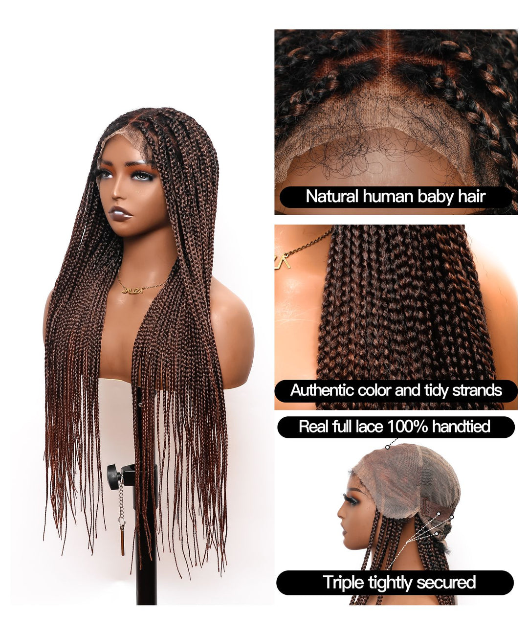 Box Braided Wigs - Knotless Box Braids & Boho Box Braided Wigs | JALIZA